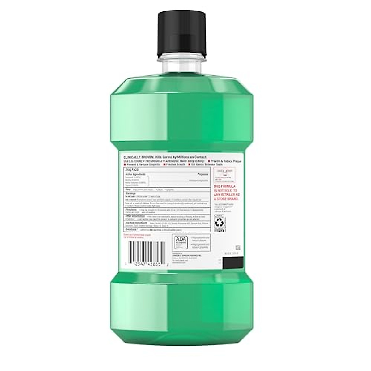 Listerine Freshburst Antiseptic Mouthwash for Bad Breath, Kills 99% of Germs That Cause Bad Breath & Fight Plaque & Gingivitis, ADA Accepted Mouthwash, Spearmint, 1.5 L
