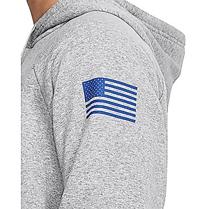 Under Armour mens Freedom Big Flag Logo Hoodie, (011) Mod Gray Light Heather / / Black, Large