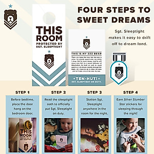 ZZZ Bears SGT Sleeptight Army Teddy Bear with Storybook and Sleep System