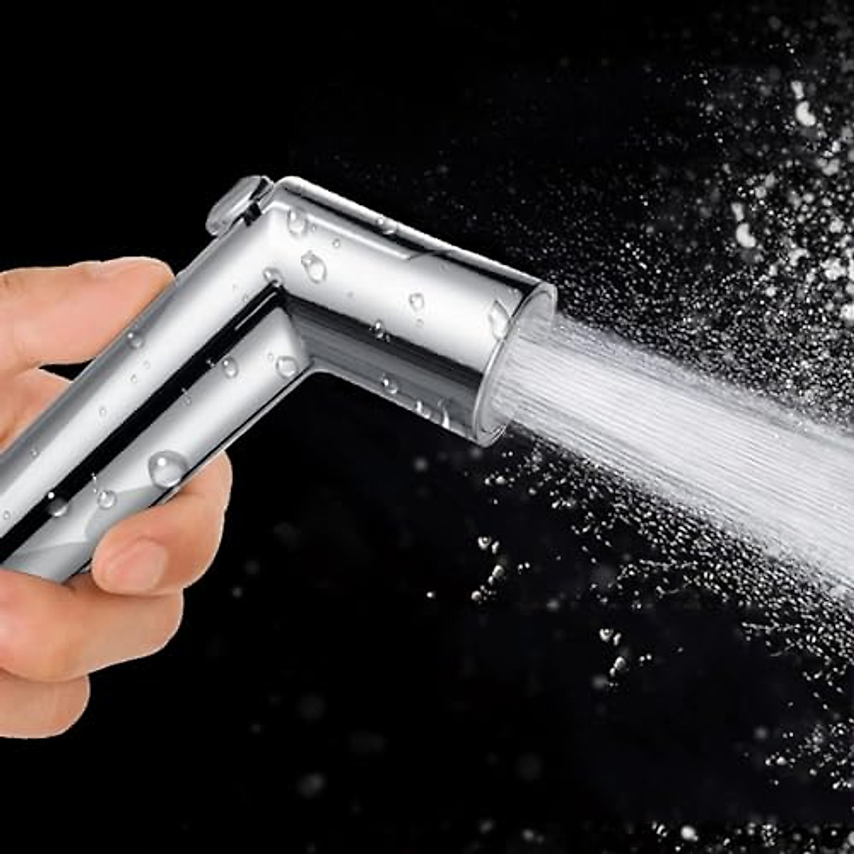 Toilet Bidet Kit - Handheld Bidet Sprayer - Chrome Toilet Shower Head with Hose and Holder Wall Mounted Toilet Shower Kit, for Personal Hygiene, Toilet Cleaning,A