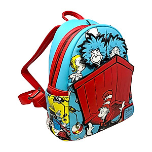 Loungefly Dr Seuss Thing 1 and 2 Interactive Cosplay Womens Double Strap Shoulder Bag Purse