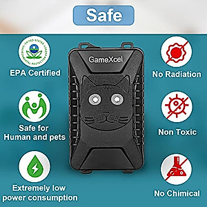 Under Hood Repellent for Car Rat Repeller Squirrel Rodent Repeller Ultrasonic Mice Repellent Mouse Deterrent Cab Rodent Repellent with Ultrasounds and LED Flashing Lights for Vehicle Engine Garage