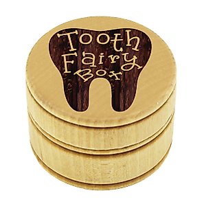 My Personal Memories Wood Tooth Fairy Box - Baby Keepsake for Boys, Girls, Children, Kids