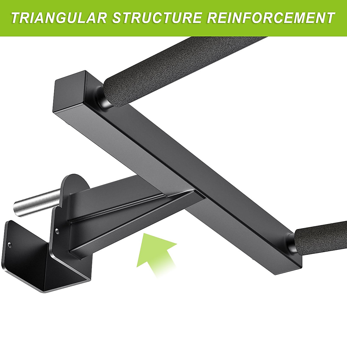 Kipika Y-Shaped Dip Bar for 3" x 3" Power Cage with 5/8" or 1" Hole - Dip Bar Attachments for Home Gym - Heavy Duty Power Rack Attachments - 3" x 3" Squat Rack Accessories for Strength Training