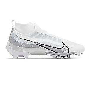 Nike Mens Vapor Edge Pro 360 Football Cleat, White/Black-Metallic Silver Sz11.5, 11.5