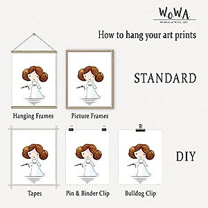 w.o.w.a world of wall art Star Wars Character Poster Collection for Kids' Spaces- 6 Fun and Exciting Posters to Transform Your Child's Room into a Star Wars Haven (8"x10", UNFRAMED)