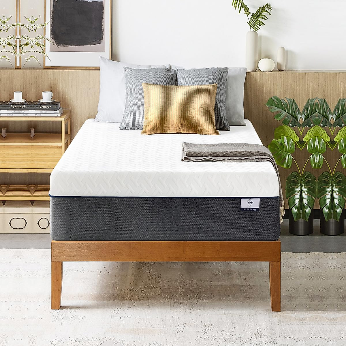 TRIPUB Full Mattress,10 Inch Memory Foam Mattress in a Box,Green Tea Infused,Hypoallergenic Bamboo Charcoal,Made in USA,Full Size Bed,54" X 75" X 10" (Noble 10 Inch, Full)