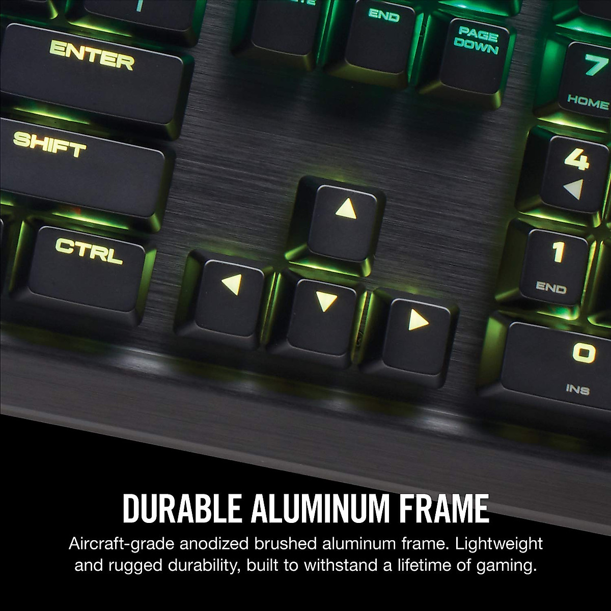 Corsair K95 RGB Platinum Mechanical Gaming Keyboard - 6x Programmable Macro Keys - USB Passthrough & Media Controls - Tactile & Quiet - Cherry MX Brown – RGB LED Backlit