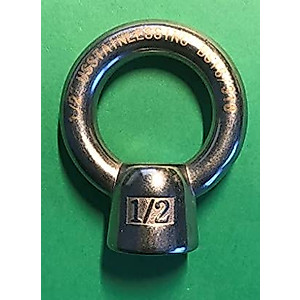 US STAINLESS Stainless Steel 316 Lifting Eye Nut 1/2" Whitworth Thread Pitch of 12 British Thread