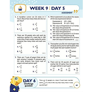5th Grade Common Core Math: Daily Practice Workbook - Part I: Multiple Choice | 1000+ Practice Questions and Video Explanations | Argo Brothers (Next Generation Learning Standards Aligned (NGSS))
