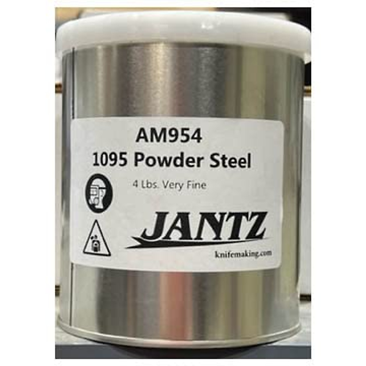 Jantz USA 1095 Powder Steel - Very Fine, 325 Mesh, 4 Lb. Container, Used For Making Canister Damascus