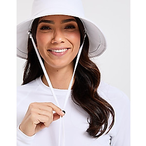 Solbari Wide Brim Swim Sun Hat UPF50+ White