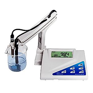 Sper Scientific LCD Display Benchtop pH-mV Meter, 0 to 14 pH Range, +/- 0.02 pH Accuracy, 0.01 Resolution - 860031