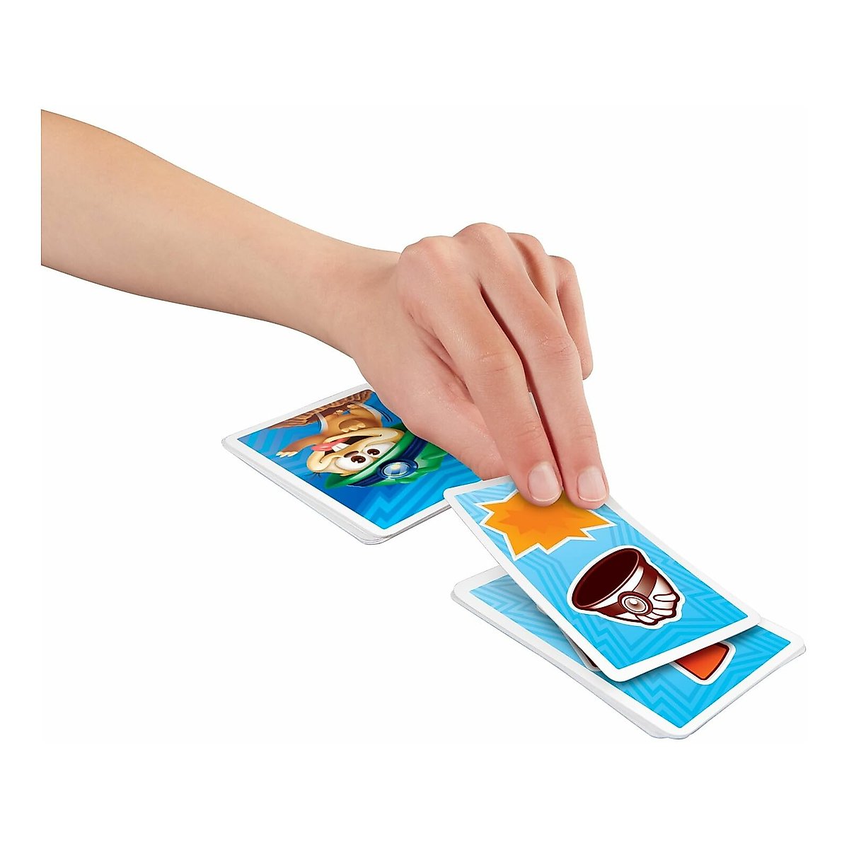 Mattel Games WHAC-A-MOLE Match-A-MOLE Kids Card Matching Game with Mole Smackers for 2 to 3 Players 5 Year Old & Up