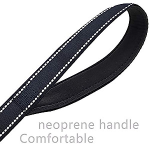 CHMETE Short Dog Leash Heavy Duty Dog Leash with Comfortable Padded Handle Reflective Training Dog leashes for Medium Large Dogs Up to 80lbs