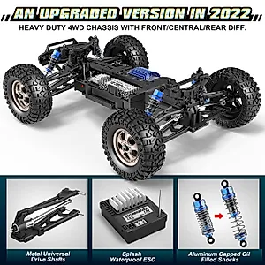 HAIBOXING 2995 Remote Control Truck 1:12 Scale RC Buggy 550 Motor Upgrade Version 42KM/H High Speed RC Cars, Electric Powered 4X4 Off-Road RTR Ideal Hobby for Kids& Adults 40+ Min Play