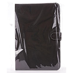 Universal Keyboard Pu Leather Case Cover for 9inch-10.1inch 9",10.1" 10.8“ Tablet PC with Micro USB QWERTY External Keyboard Compatible with Samsung Galaxy/Lenovo tab Android Tablet