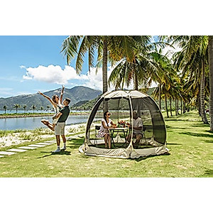 ULTICOR Canopy Outdoor Screen Tent – Instant Pop-up Screen Room Tent – Large Screen House – 4-6 Person Gazebo Canopy Tent for Picnics, BBQ, Parties, Patio & Camping, Not Waterproof (10 x 10)