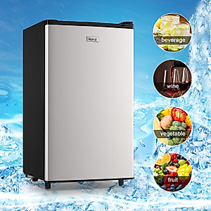 WANAI Mini Fridge 3.2 Cu.ft Single Door Compact Refrigerator with 5 Temp Adjustable Control Energy-efficient, for Home Kitchen Apartment Dorm Office