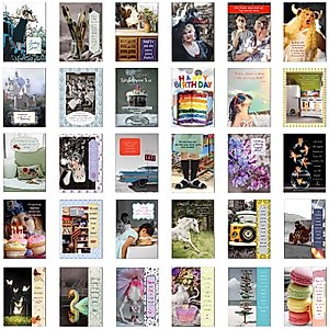 SHADE TREE GREETINGS 30 Card Birthday Assortment with Bookmarks by Paper Street (30 pack)