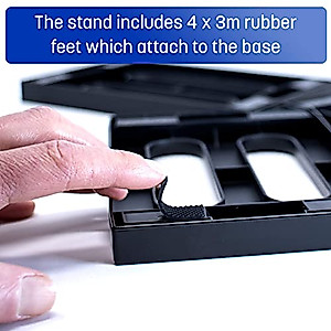 ADZ Universal Game Storage Tower – Stores 36 Game or Blu-Ray Disks – Game Holder Rack for PS4, PS5, Xbox One, Xbox Series X/S, Nintendo Switch Games and Blu-Ray Discs (White)