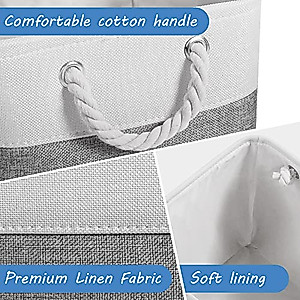 FinishingBo Fabric Cubes Storage Basket, 6 Pack 11x11 in with Handles Foldable Cube Storage Bins, for Shelves, Home, Office, Nursery Organizers