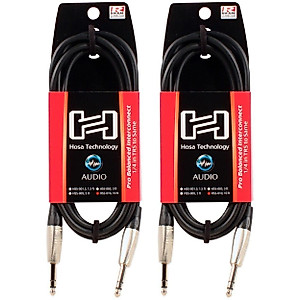 Hosa HSS-010 REAN 1/4" TRS to REAN 1/4" TRS Pro Balanced Interconnect, 10 Feet, Speaker