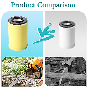 Atunee MIU14395 D125 Air Filter 492056 Oil Filter for John Deere D100 D125 D130 D110, and Fits for 5421 5428 992376 590825 Compatible with Husqvarna YTH22V46 YTH24V48 YTA22V46