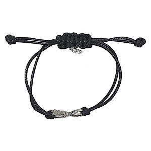 Harley-Davidson Women's Harley Infinity Wax Adjustable Cord Bracelet HDB0423