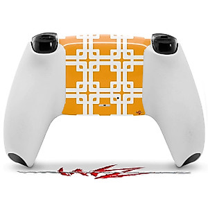 WraptorSkinz Skin Wrap compatible with Sony PS5 DualSense Controller Boxed Orange (CONTROLLER NOT INCLUDED)