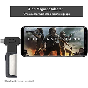 2 in 1 OTG Converter USB 3.0 to Micro USB and Type C Adapter USB3.0 Female to Micro USB Male and USB C Male Connector (1 Pack)