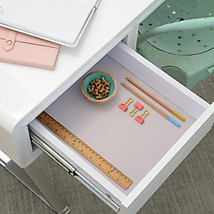 Con-Tact Brand Lite Tack Repositionable Light-Adhesive Shelf and Drawer Liner, 12" x 10', Almond Matte