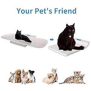 KAZETEC Baby Scale, Pet Scale, Multi-Function Digital Scale Measure Toddler/Adult/Puppy/Cat/Dog Weight(Max:220LBS) and Height(Max:70CM) Accurately, Precision at ± 10g, KG/LB/OZ, Blue Backlight