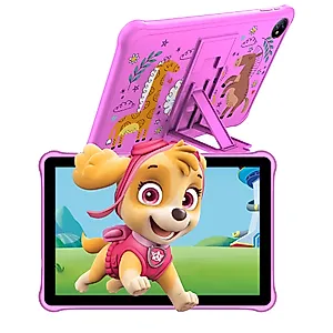 Blackview Kids Tablet Android 12 Tablet Tab A7 Kids 10.1 inch Tablets 64GB ROM 1TB Expand 6580mAh Tablet Toddler Tablet Bluetooth IPS HD+ Display Parental Control Educational Games Pink