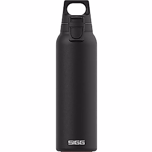 SIGG - Insulated Water Bottle - Thermo Flask H&C ONE Light Black - Removable Tea Infuser - Leakproof - BPA Free - 18/8 Stainless Steel - Black - 19 Oz