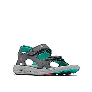 Columbia Youth Unisex Techsun Vent, Graphite/Haute Pink, 4