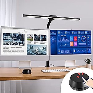 OREiN LED Desk Lamp, 23W Desk Lamps for Home Office, 5 Color Modes/Stepless Dimming/ 4 Timer/Memory Function, Desk Lamp with USB Charging Port, Architect Desk Lamp with Clamp, Remote & Touch Control