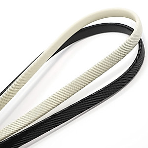 Glamorstar 2 Pieces Metal Stretch Elastic Waist Belt Skinny Thin Belt for Women Dress Set 1-Black Beige