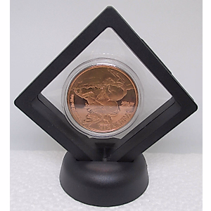 Norse Gods Series Freya - Valkyrie 1 oz .999 Copper BU Round USA Bullion Coin, Framed with Display Stand