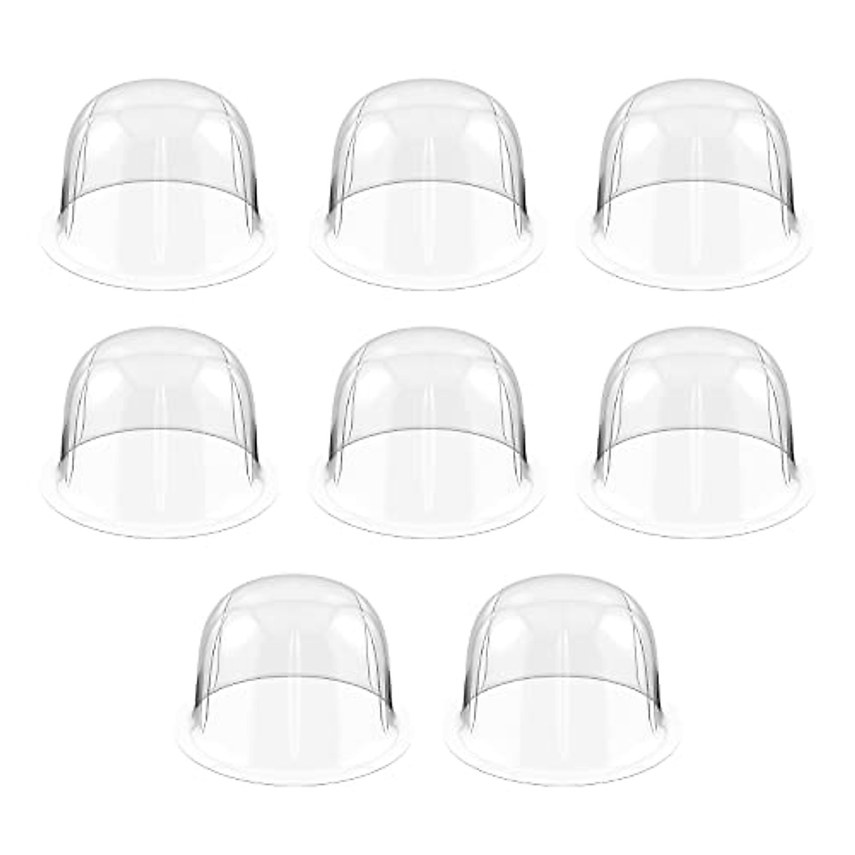 SOIMISS 8Pcs Plastic Hat Stand Rack Tabletop Hat Holders Display Wig Stand Hat Cap Rack Wig Holder for Home Travel 57CM White
