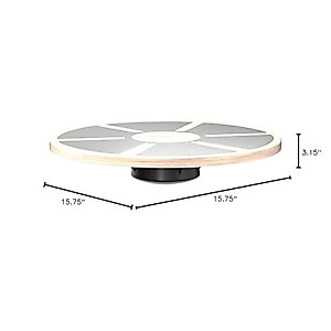 Amazon Basics Wood Wobble Balance Trainer Board, Black