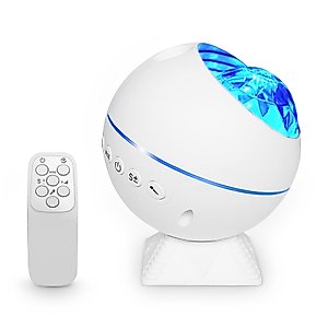 Star Projector, Galaxy Projector, Led Night Light with Remote Control Voice Control，for Bedroom New Year Gift Baby Rooms Starlight Dinners Game Rooms Home Party Gift for Kids (White)