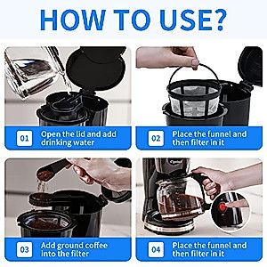 CYETUS 12-Cup Coffee Maker YD-1203, Drip Coffee Brewer Machine, Home Barista