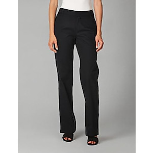 Dickies womens Relaxed Straight Stretch Twill pants, Black, 12 Long US