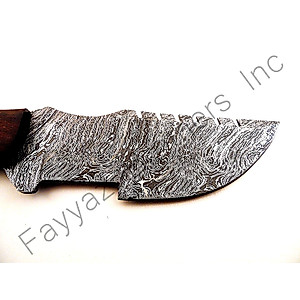 FAYYAZ BROTHERS Custom Made Damascus Steel Hunting Knife/Tracker Knife FBK-15306, 307, 308, 309, 310, 311, 312, 313 and 314 (Rose Wood)
