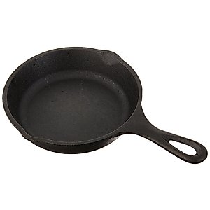 Lodge H5MS Heat Enhanced and Seasoned Cast Iron Mini Skillet, 5-Inch - Pack of 1, Black, 7.75"" x 5.125"" x 1.125""" (FBA_H5MS)