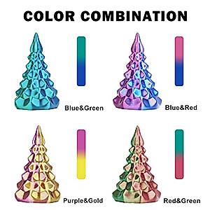 Silk PLA Filament 1.75mm for 3D Printer -ERYONE Silk Dual/tri Color Shiny PLA Dimensional Accuracy +/- 0.03 mm 3D Printing Filament 250g*4 Spools