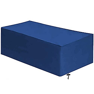 RURGLY 52"x24"x34" Outdoor Sofa Cover Waterproof, 420D Garden Furniture Covers Heavy Duty Windproof, Table and Chair Covers Rectangular, for Outdoor Patio Furniture