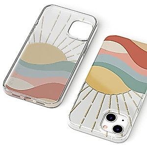 Casely iPhone 13 Sun-Themed Case | Colorblock Sunset Sunrise Pattern | Drop Test Certified & Camera Lens Protection