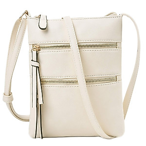 Fanaztee Lightweight Pu Leather Crossbody Purses Bags Small Purse with Multi Pockets for Women Girls